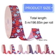 1 Roll Ribbon Patriotic Ribbon For Gift Wrapping,Mixed Materials (A ...