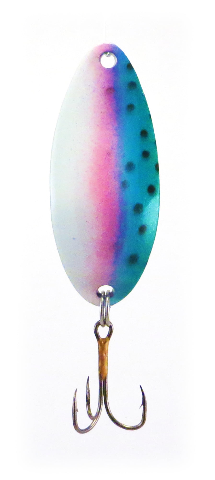 Rainbow Plastics Lil' Lightning Spoon Lure, Chartreuse/Fluorescent Red ...