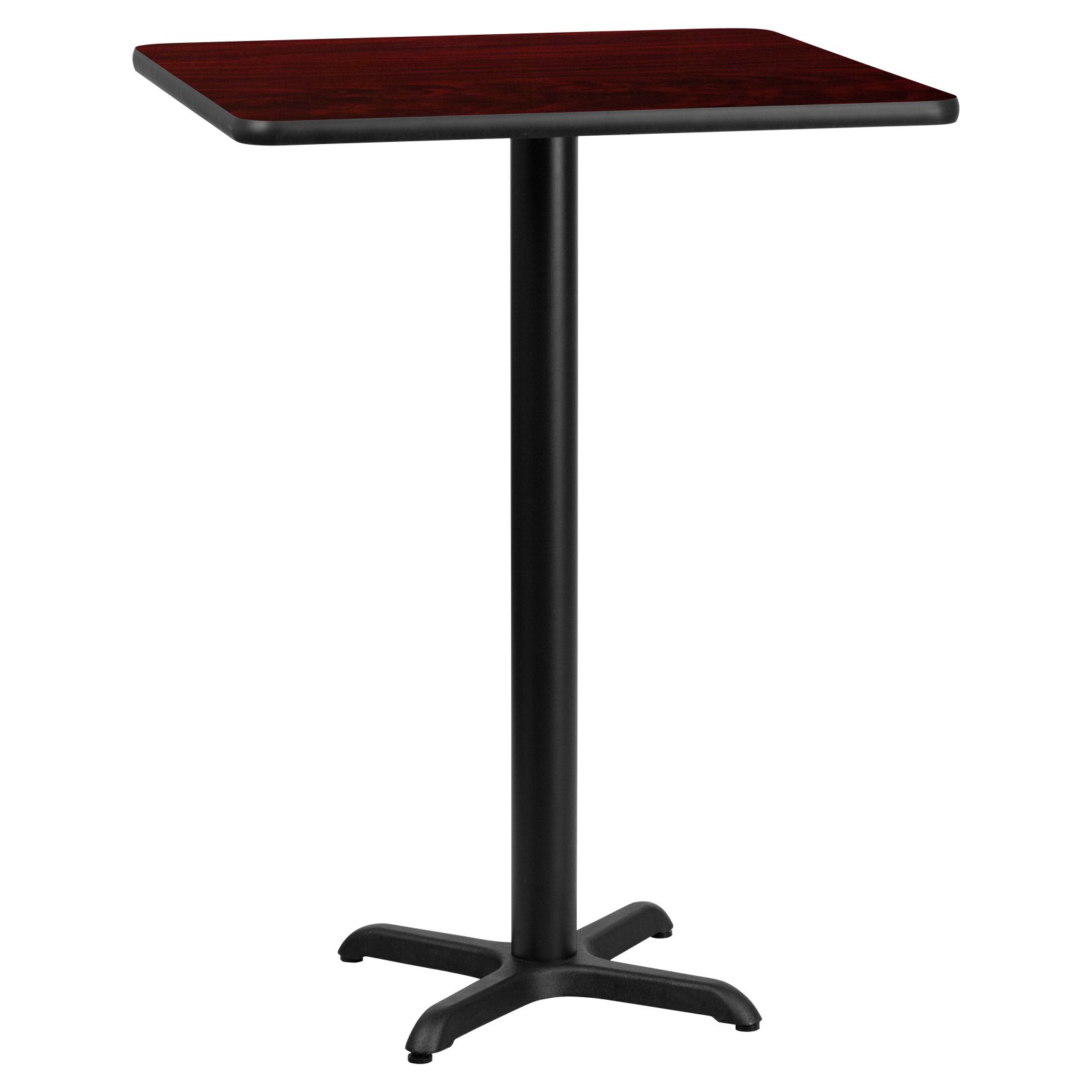 Flash Furniture 24'' Square Mahogany Laminate Table Top with 22'' x 22 ...