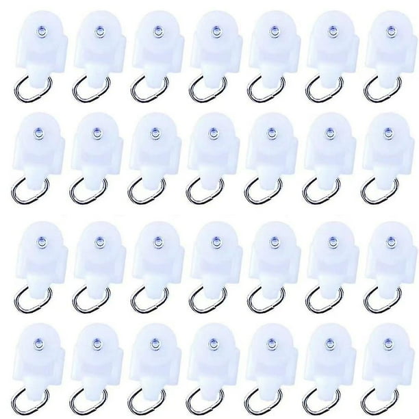 Curtain Glider Rollers 100 Pieces Curtain Rod Rollers Curtain Track ...