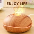 Desktop Colorful Humidifier with Flame Effect - USB-Powered Home ...