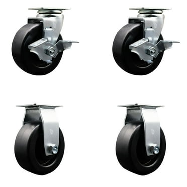 4-Piece Caster Set with Adjustable 6-inch Leveling Jacks for Baker ...