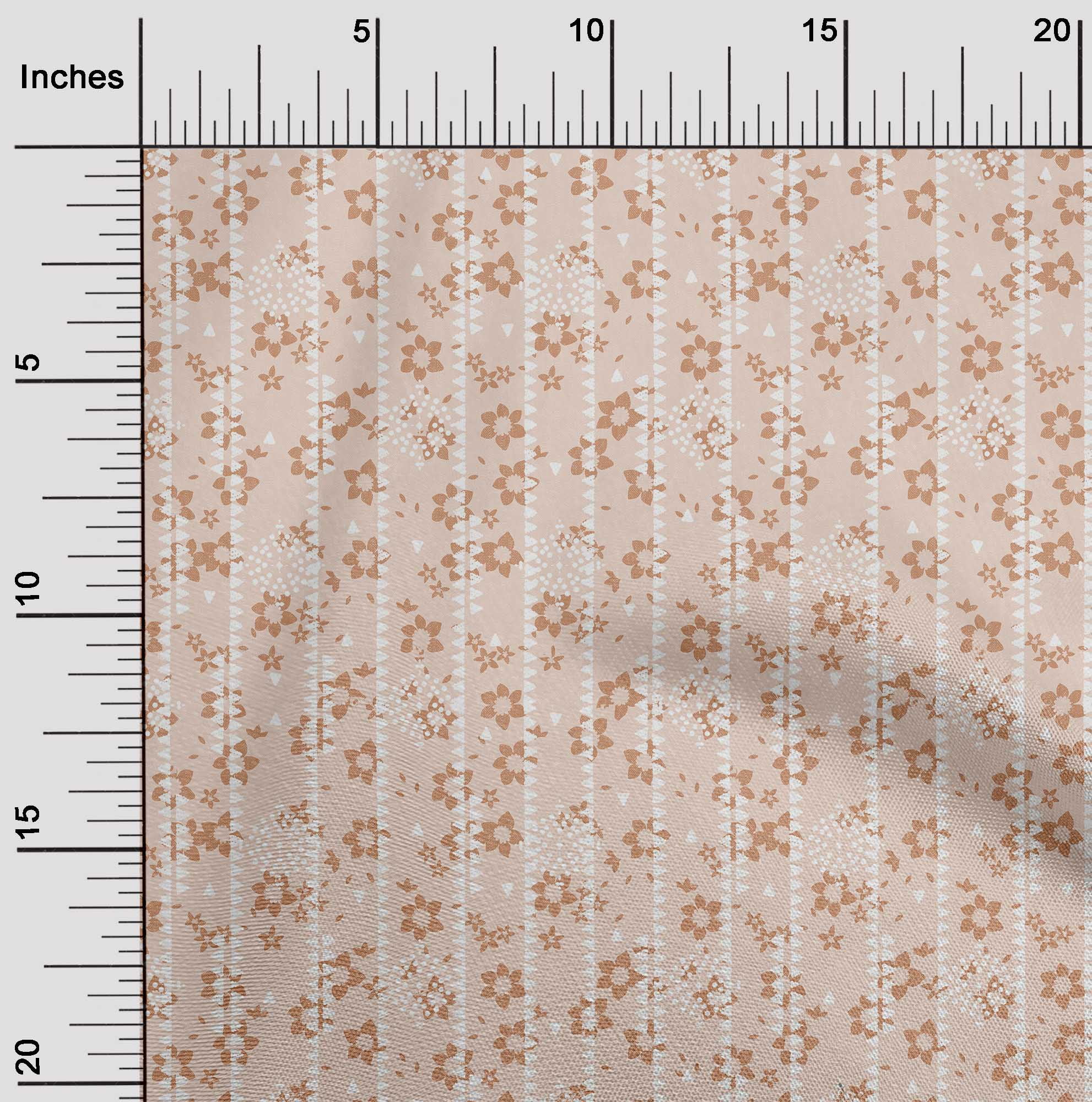 oneOone Viscose Chiffon Light Pink Salmon Fabric Mandala Texture Diy ...