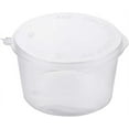 4 oz. - 100 Sets Disposable Plastic Portion Cups with Lids, Stackable ...