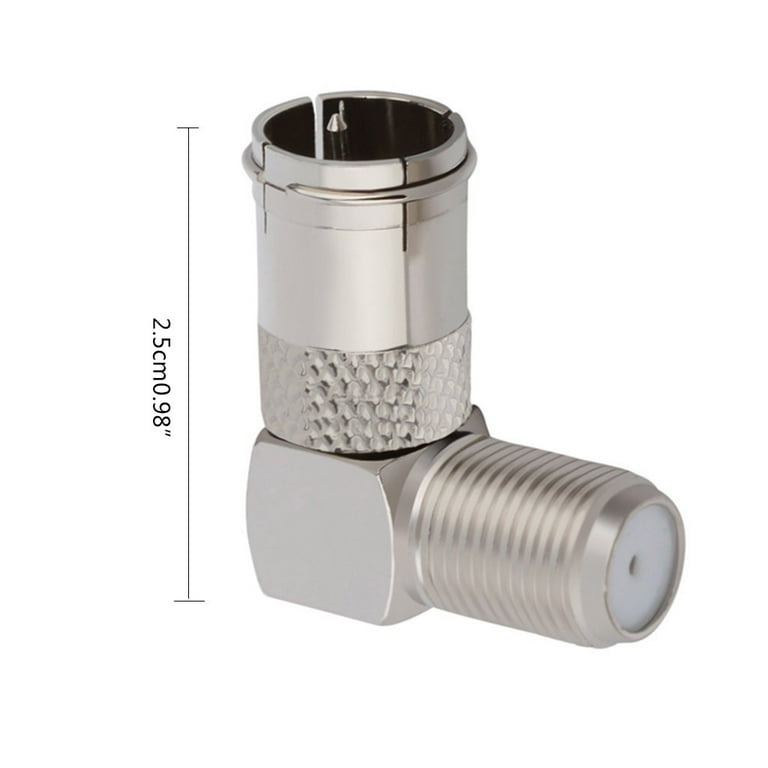 Pcs 90 Degree Right Angled TV Aerial Cable Connector RF, 59% OFF Pcs 90 Degree Right Angled TV Aerial Cable Connector RF, 59% OFF