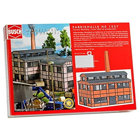 Busch 1557 Paper Mill Predict Hall HO Structure Scale Model Structure ...