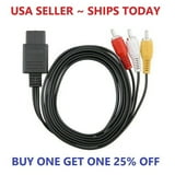 N64 SNES Gamecube 6FT RCA AV TV Audio Video Stereo Cable Cord for ...