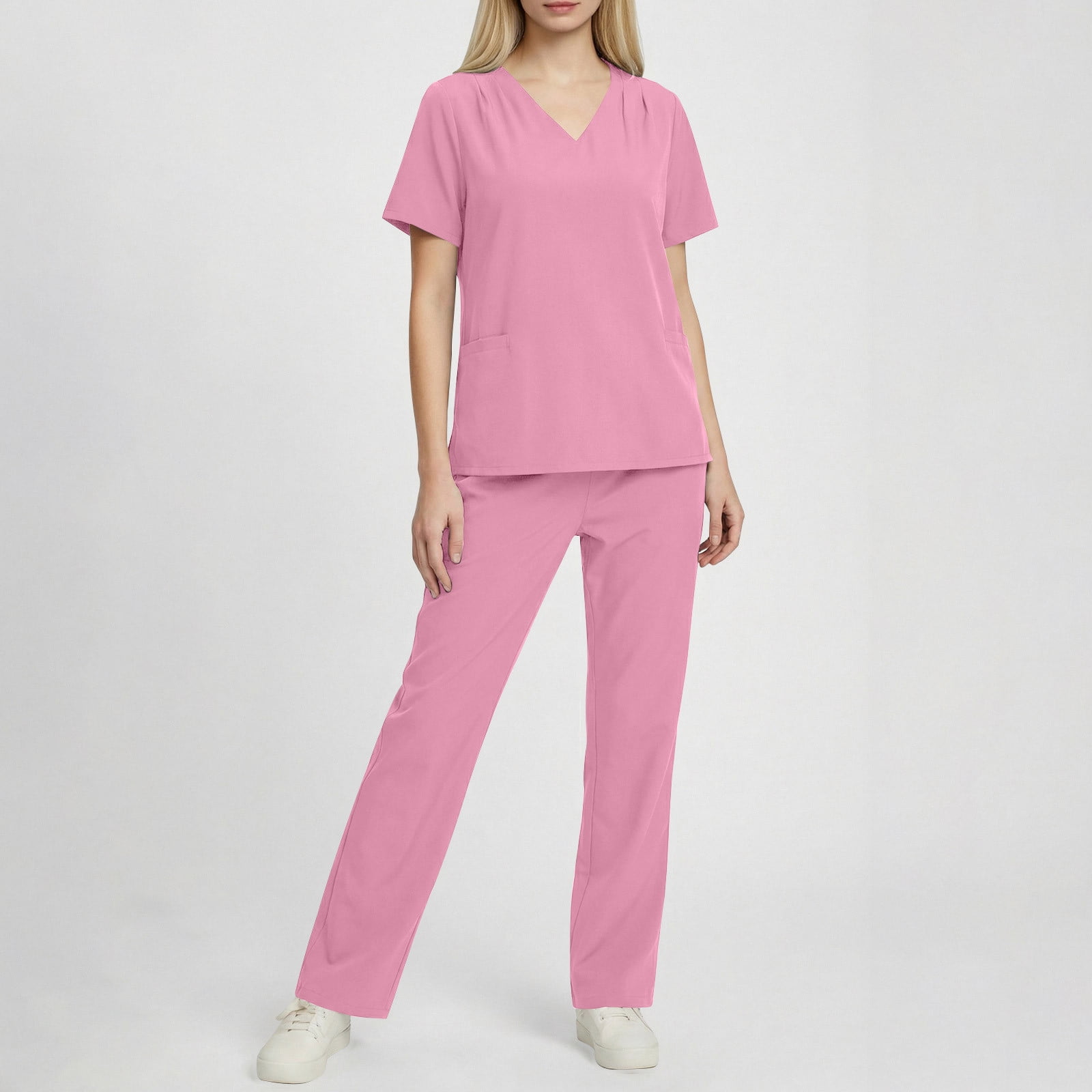 Click here for Nuoqisi Womens Short Sleeve Pleated Multi-Pocket V... prices