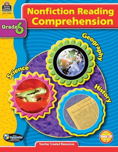 Pre-Owned Nonfiction Reading Comprehension Grade 6: Grade 6 Paperback ...