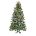 Home Accents Holiday 7.5 ft Jackson Noble Fir LED Pre-Lit Artificial ...