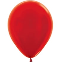 5 inch Sempertex Metallic Red Latex Balloons (100 Pack) - Party ...