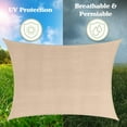 Pure Garden 10x13ft Sun Shade Sail – UV-Blocking Outdoor Canopy with D ...
