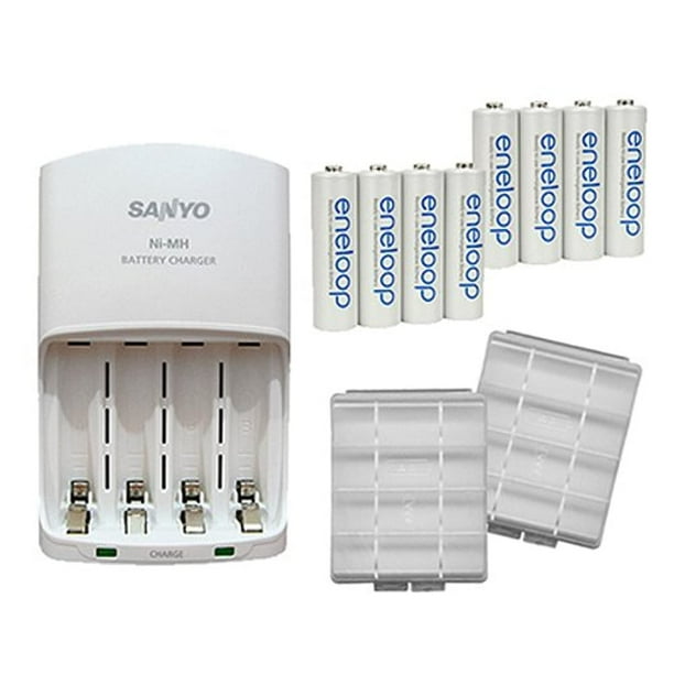 Sanyo Eneloop 8 Pack Aa 2000mah Pre Charged Nimh Rechargeable Batteries
