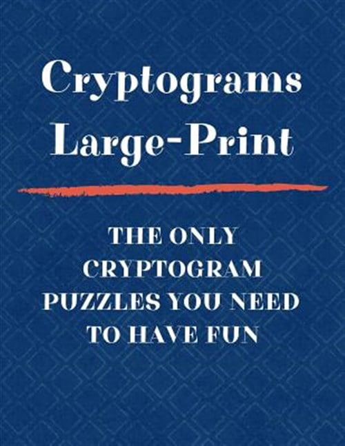 Pre-Owned Cryptograms Large Print The Only Cryptogram Puzzles You Need ...