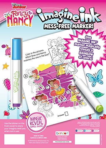 Bendon Fancy Nancy Imagine Ink Magia Tinta 16 Página Colorear Juego ...