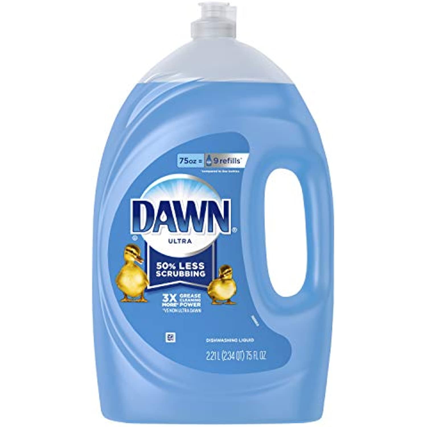Dawn Ultra Dishwashing Liquid Dish Soap, Original Scent, Blue, 75 Fl Oz ...