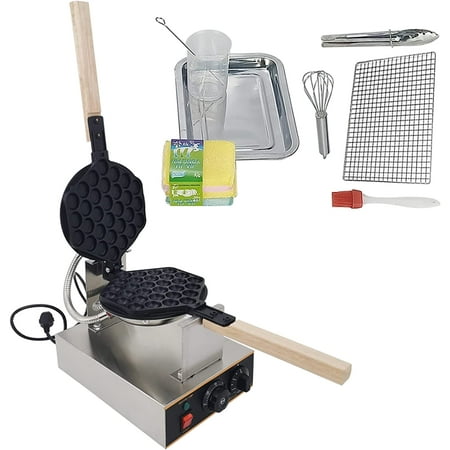 Sinda 110V Bubble Waffle Maker Non-Stick Electric Nonstick Commercial ...