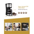 Gevi 4 Cup Automatic Drip Coffee Maker with Reusable Filter, One Button ...