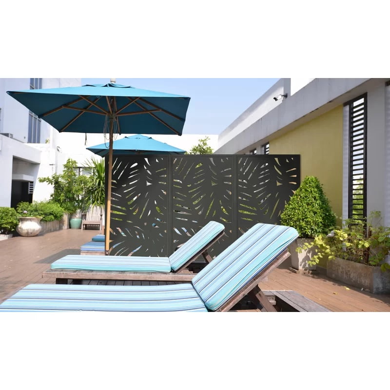Metal Privacy Screen, Laser Cut Decorative Steel Privacy Panel Metal ...