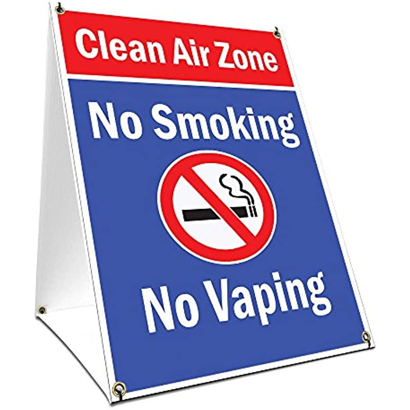 A-Frame Sidewalk Clean Air Zone No Smoking No Vaping India | Ubuy