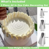 3 Pcs Russian Piping Tips Set,V-shaped Wave Cake Decorating Nozzles ...