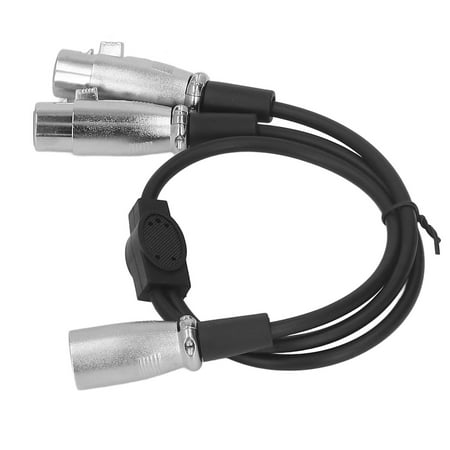 XLR Y Splitter Cord, Flexible Stable Single Tensile Low Loss 19.7in ...