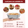 65 Pack 1 Lb Aluminum Loaf Pans with Lids - 6x3.5x2 Mini Loaf Pan ...