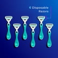 Schick Hydro Silk Sensitive Womens Disposable Razors, 6 ct, 5-Blade ...