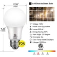 ENERGETIC LED Dusk to Dawn Outdoor Light Bulb, 60W Eq, 800LM, 4 Pack ...