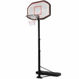 Costway 10ft 43'' Backboard In/outdoor Adjustable Height Basketball ...