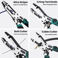 10-in-1 Wire Stripper Tool, Strip/Crimp/Cut 10-18 AWG Solid, CR-V Heavy ...