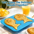 3Pcs Taiyaki Cake Silicone Molds，Fish-shaped Baking Mold for a Non ...