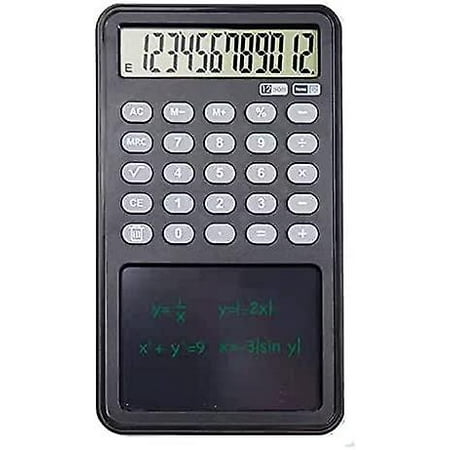 Basic Calculator Notepad With Lcd Writing Tablet, Rechargeable, Lock Button And E-pen,12 Digit ...