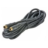 Steren 12ft S-Video Black Cable - Fully Shielded with Gold Connectors ...