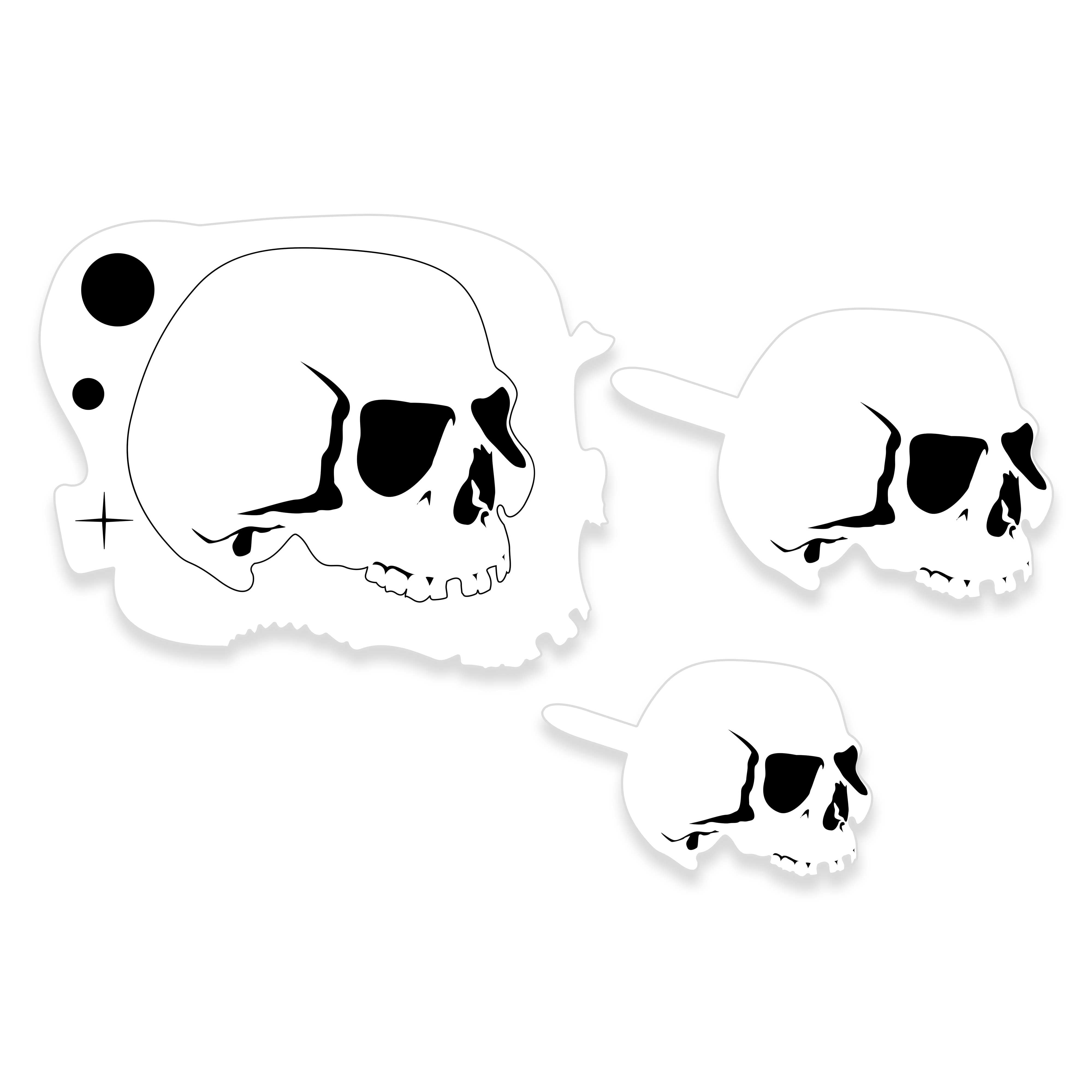 Skull Cut Out Stencil