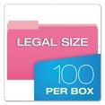 Colored File Folders, 1/3-Cut Tabs, Legal Size, Pink/light Pink, 100 ...