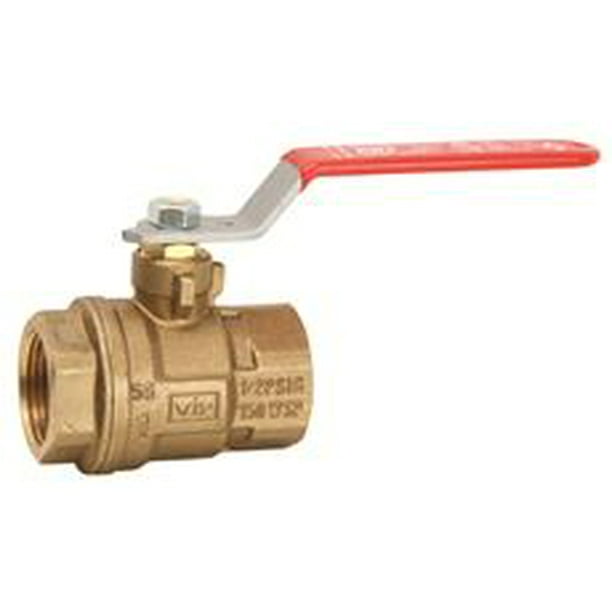 Rwv Brass Ball Valve With Threaded Ends, 1 In., Lead Free - Walmart.com