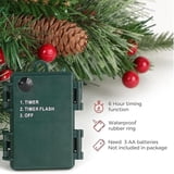 CLIQKWEN pre-lit artificial christmas tree urn filler, Prelit Holiday ...