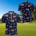 Aplkyhs American Flag Star Matching Golf Shirts for Couple Lightweight ...