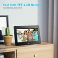 10.2"LED Digital Photo Frame, Ultra-Thin High-Definition TFT-LCD Screen ...