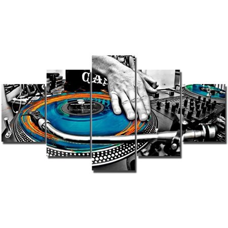 -DJ Canvas Prints Wall Art,DJ Music Mixes the Track HD Printed on ...