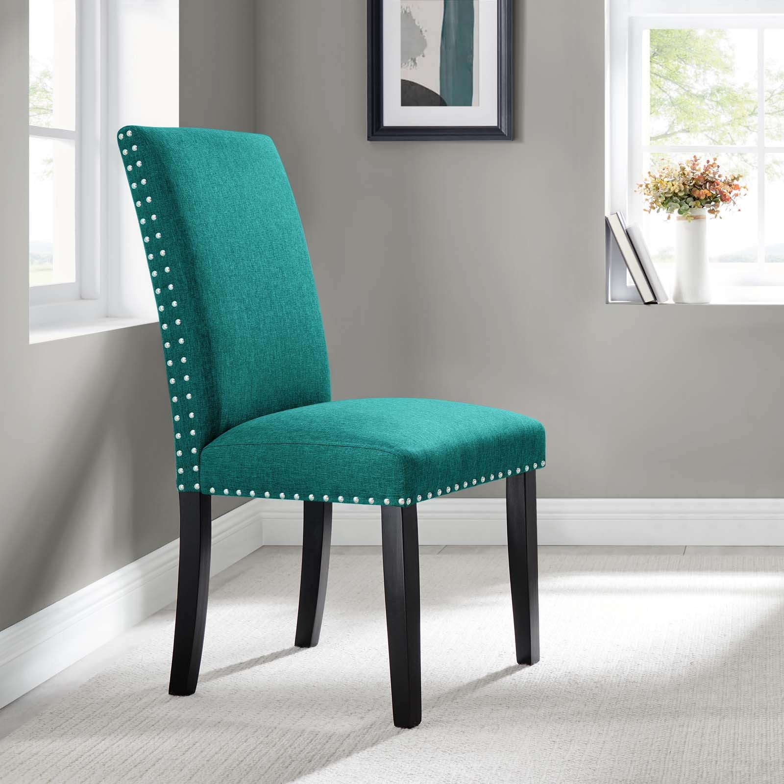 Click here for Modway Parcel Dining Upholstered Fabric Side Chair... prices