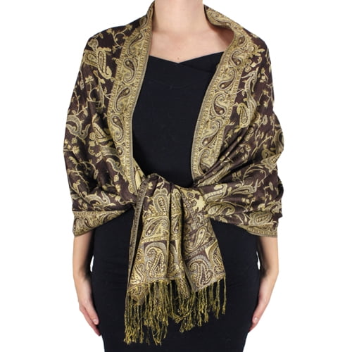 Peach Couture Double Layer Sophisticated Reversible Paisley Floral ...