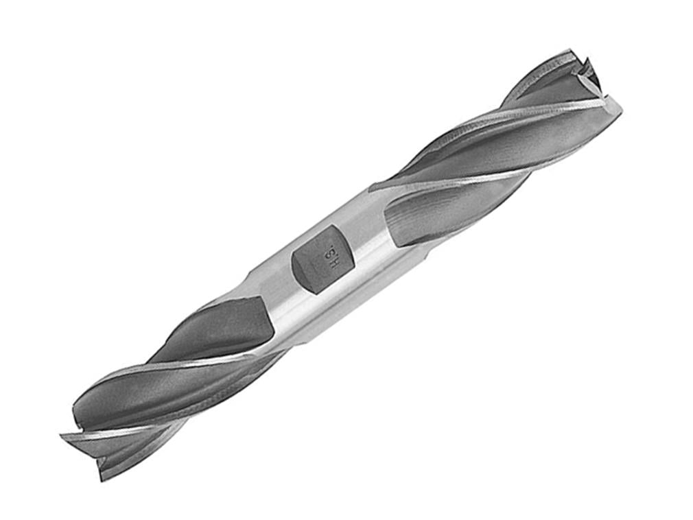 11/32" X 3/8" HSS 4 Flute Double End, End Mill, Qualtech, DWCF211 ...