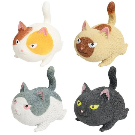 Angry Cute Cat Shaped Ball Toy Relief Stress Squeezed Toys Gift for ...