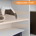 OXYLIFE White 114" Large Wall Unit Entertainment Center with ...
