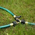 2 Way Brass Tap Adaptor Y Splitter Washing Machine Garden Hose ...