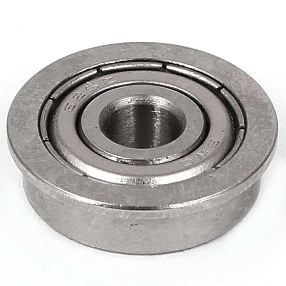 8mm x 18mm x 5mm Sealed Typel F688ZZ Flanged Ball Bearing Silver Tone ...