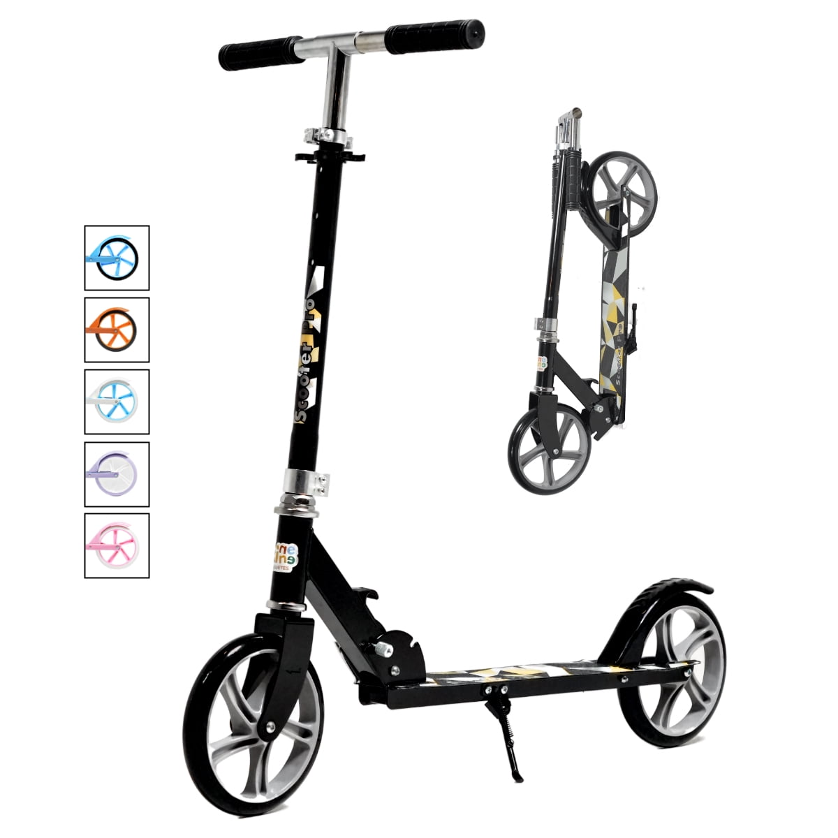 Scooter Patín del Diablo KINENE Plegable Ajustable 2 Ruedas | Walmart ...