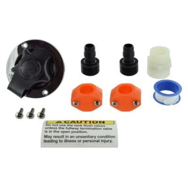 Valterra Flush King Reverse RV Flush Valve with Handle for Water Tank ...